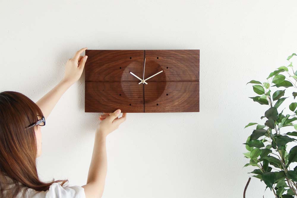 旭川クラフト 工房アームズ Arms Shade Clock シェイドクロック | 無垢にこだわる旭川家具・飛騨家具の専門店 | MUKU工房