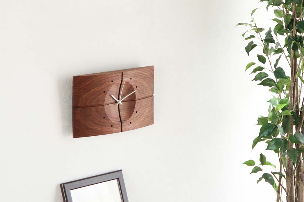 旭川クラフト 工房アームズ Arms Shade Clock シェイドクロック | 無垢にこだわる旭川家具・飛騨家具の専門店 | MUKU工房