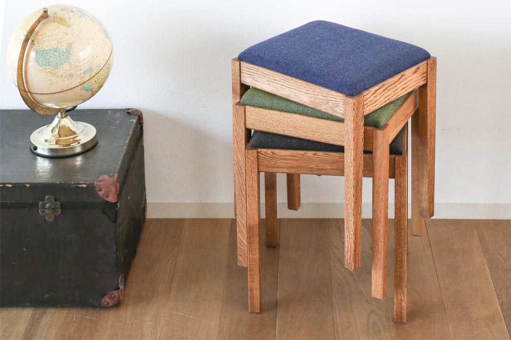 旭川家具 ガージーカームワークス gauzy calm works H-STOOL H-スツール | 無垢にこだわる旭川家具・飛騨家具の専門店 ...