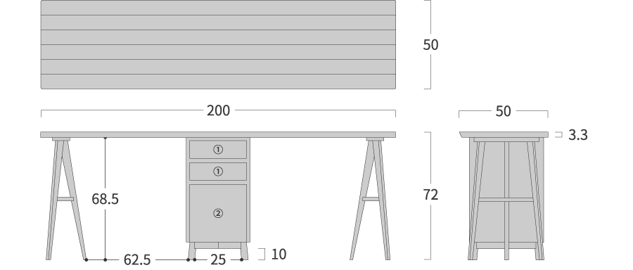 Asahikawa furniture TAISETSU MOKKO Solid Desk | 無垢にこだわる旭川家具・飛騨家具の専門店 ...